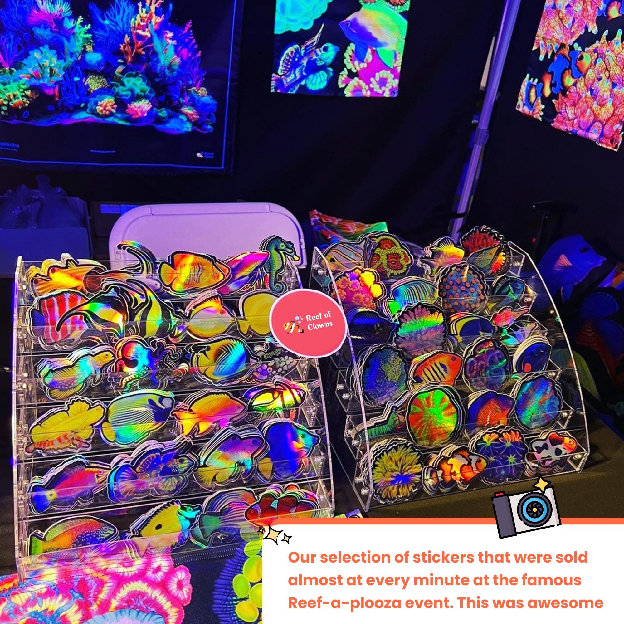 Firefish Goby Sticker (holographic) | Fish Art Sticker | Aquarium Art ...