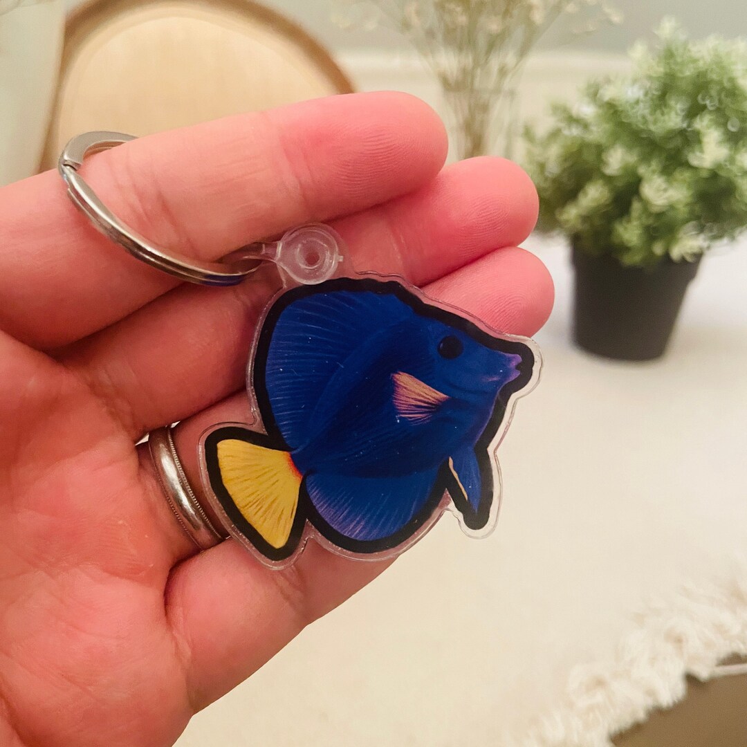 Purple Tang Keychain | Awesome Addition to Reef Aquarium Hobbyists ...