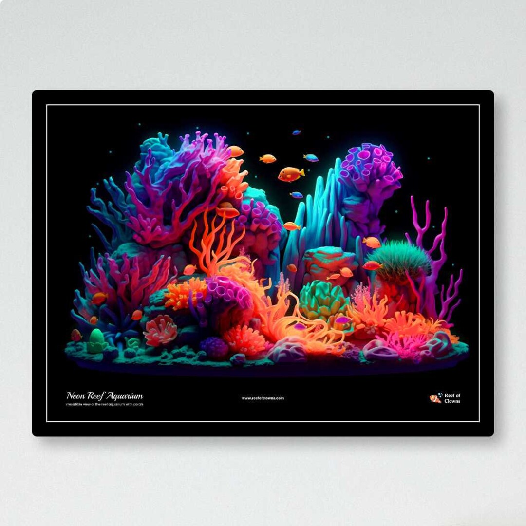 Neon Reef Aquarium UV Blacklight Tapestry - Etsy