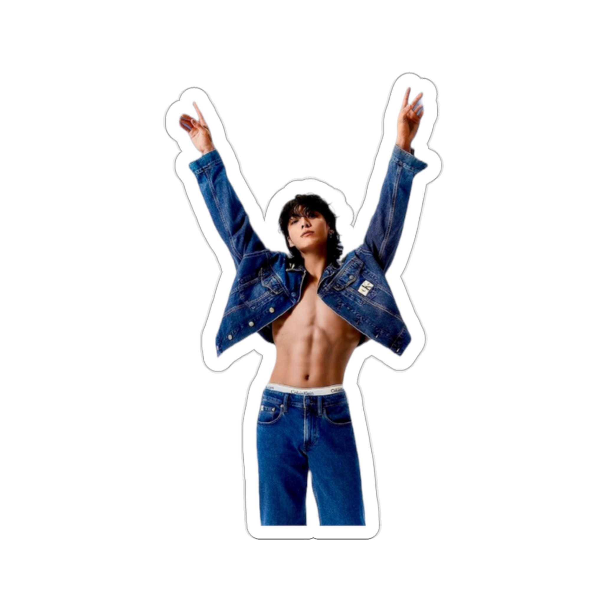 Jungkook Abs Calvin Klein Sticker | Bts Kpop Stickers Army Merch - Etsy