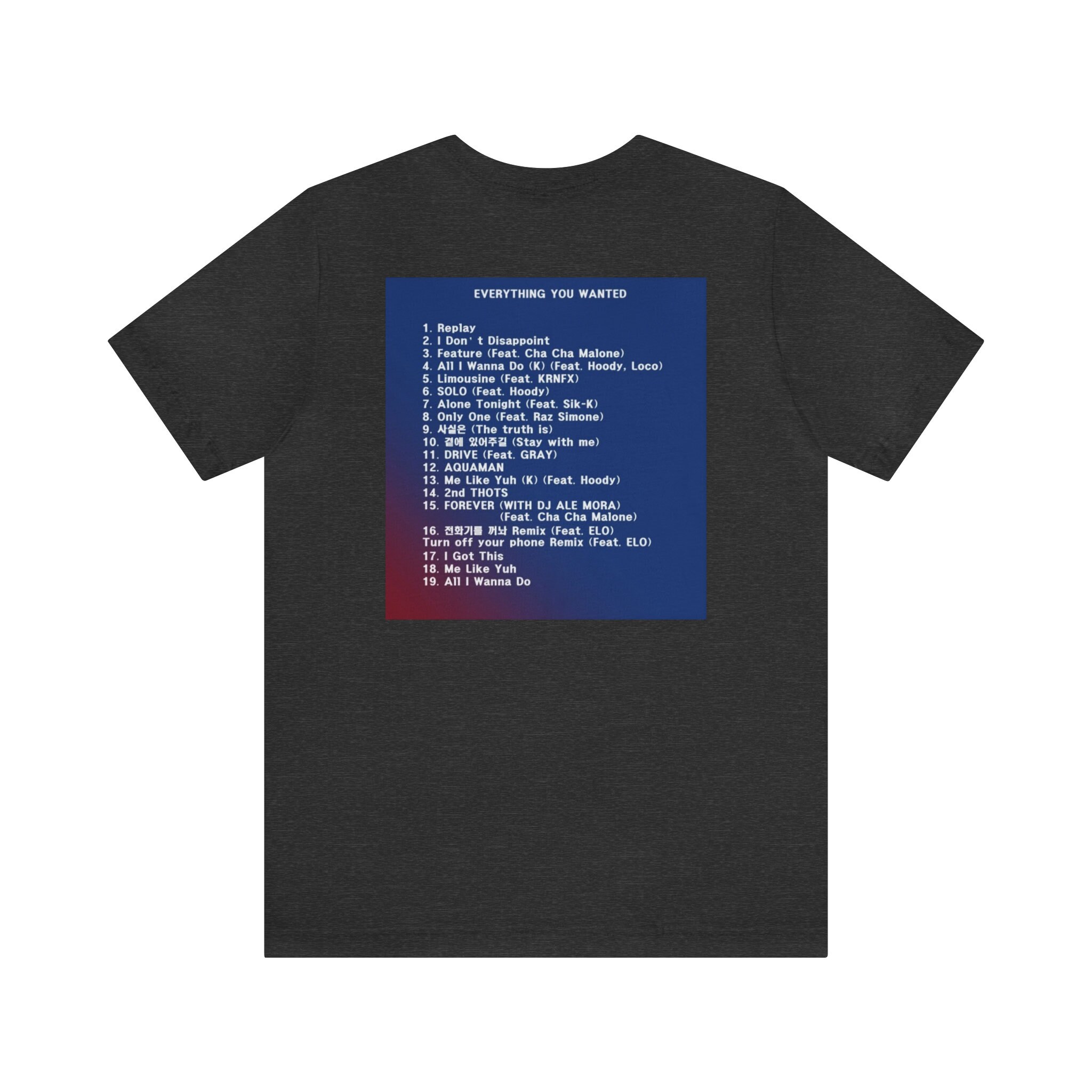 Jay Park Everything You Wanted Album T-shirt | K Hip-hop Music Merch ...