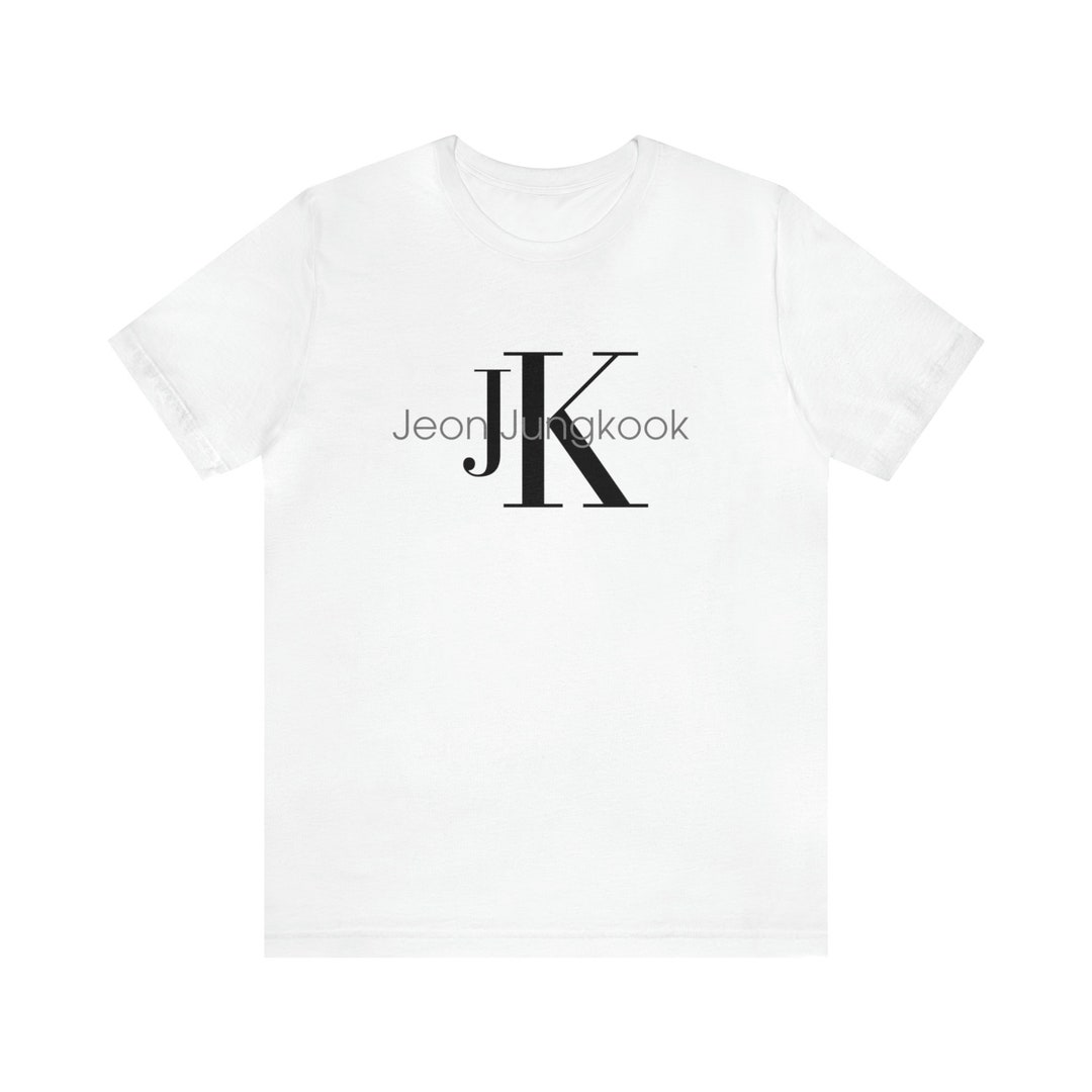 Jungkook JK Calvin Klein T-shirt Bts Merch Unisex Black and White Kpop ...
