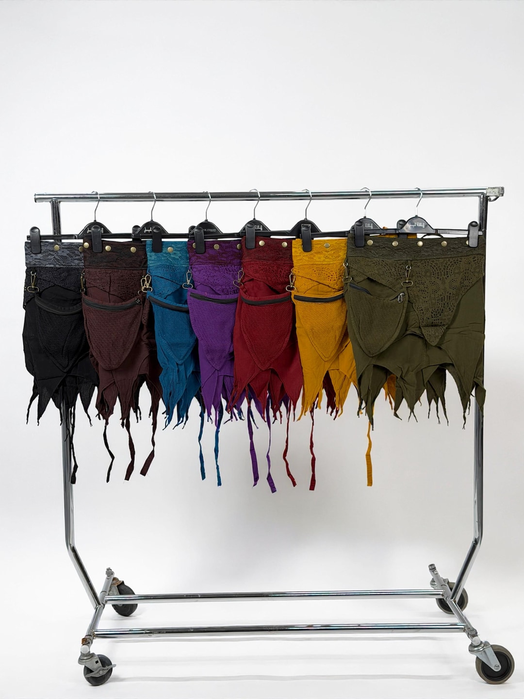 Himalayan Nomad Nepali Cotton Wrap Skirt With Utility Pockets - Etsy