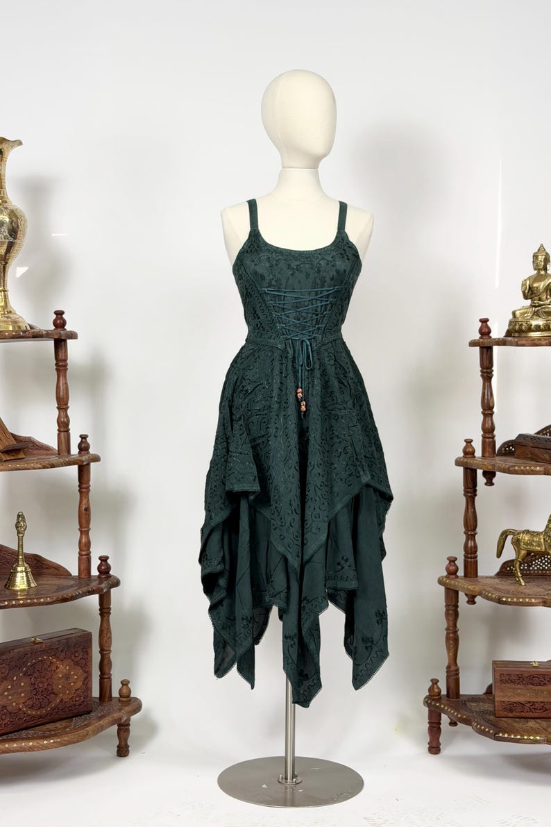 Boho Enchanted Lace Forest Fairy Asymmetrical Dress - Etsy