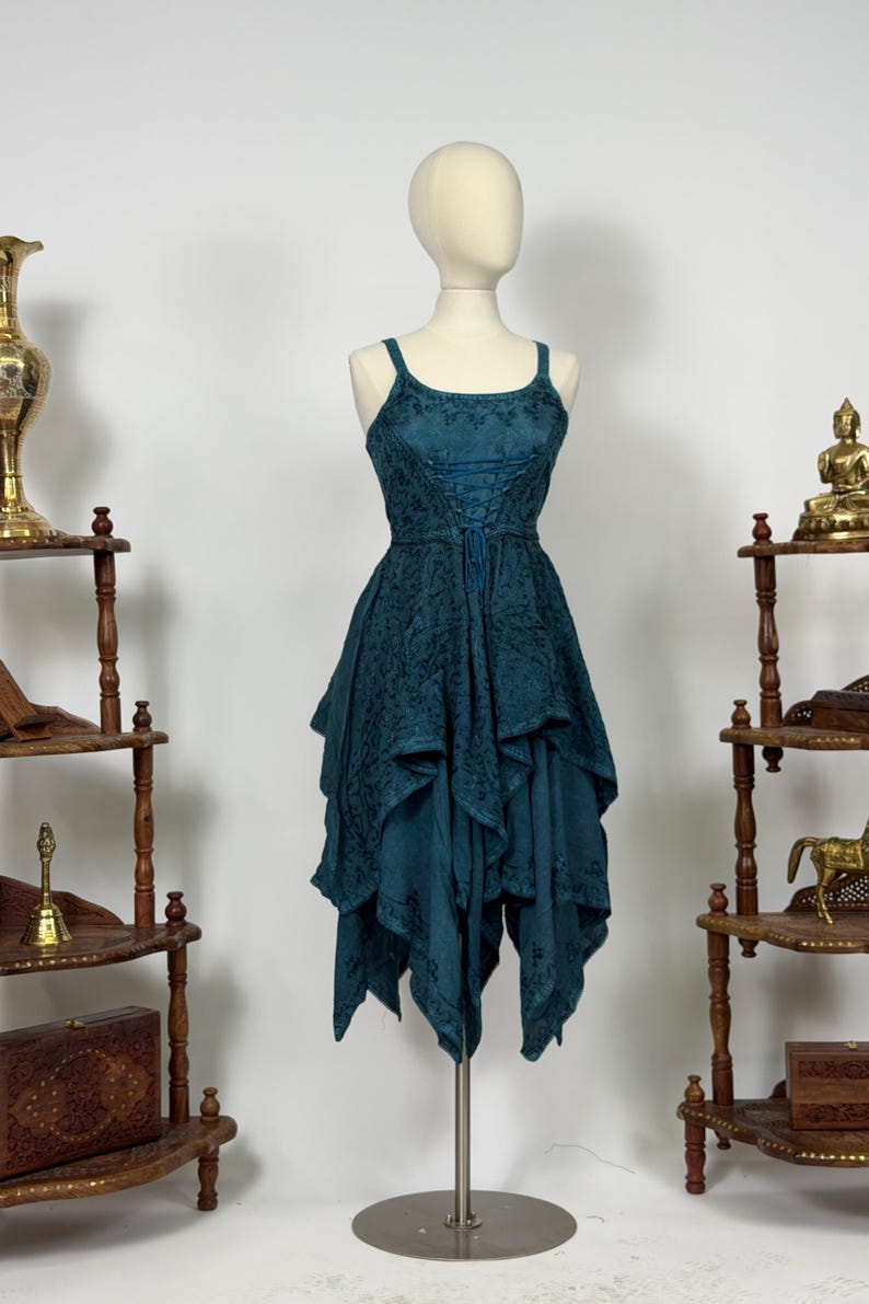 Boho Enchanted Lace Forest Fairy Asymmetrical Dress - Etsy