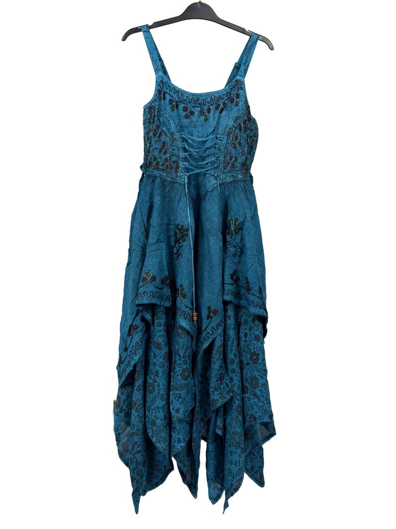 Rayon Embroidery Fairy Dress - Etsy