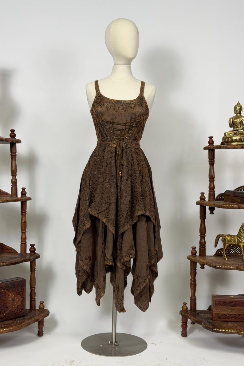 Boho Enchanted Lace Forest Fairy Asymmetrical Dress - Etsy