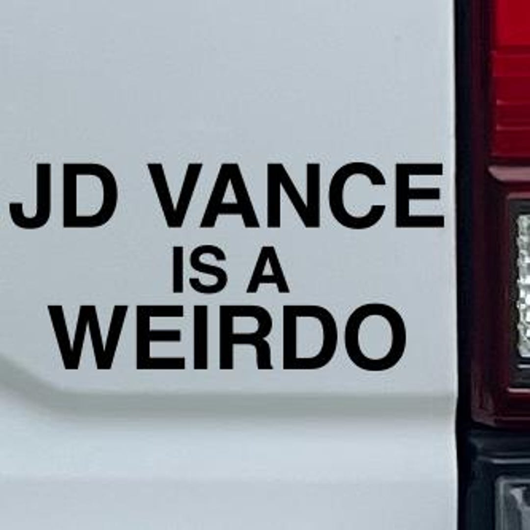 JD Vance is a Weirdo Sticker - Available in Multiple Colors and Sizes ...