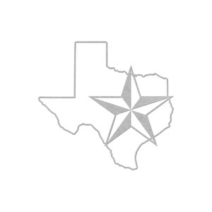 Texas Lone Star Die-cut Metal Sign, Texas Pride, Gift, Living Room ...