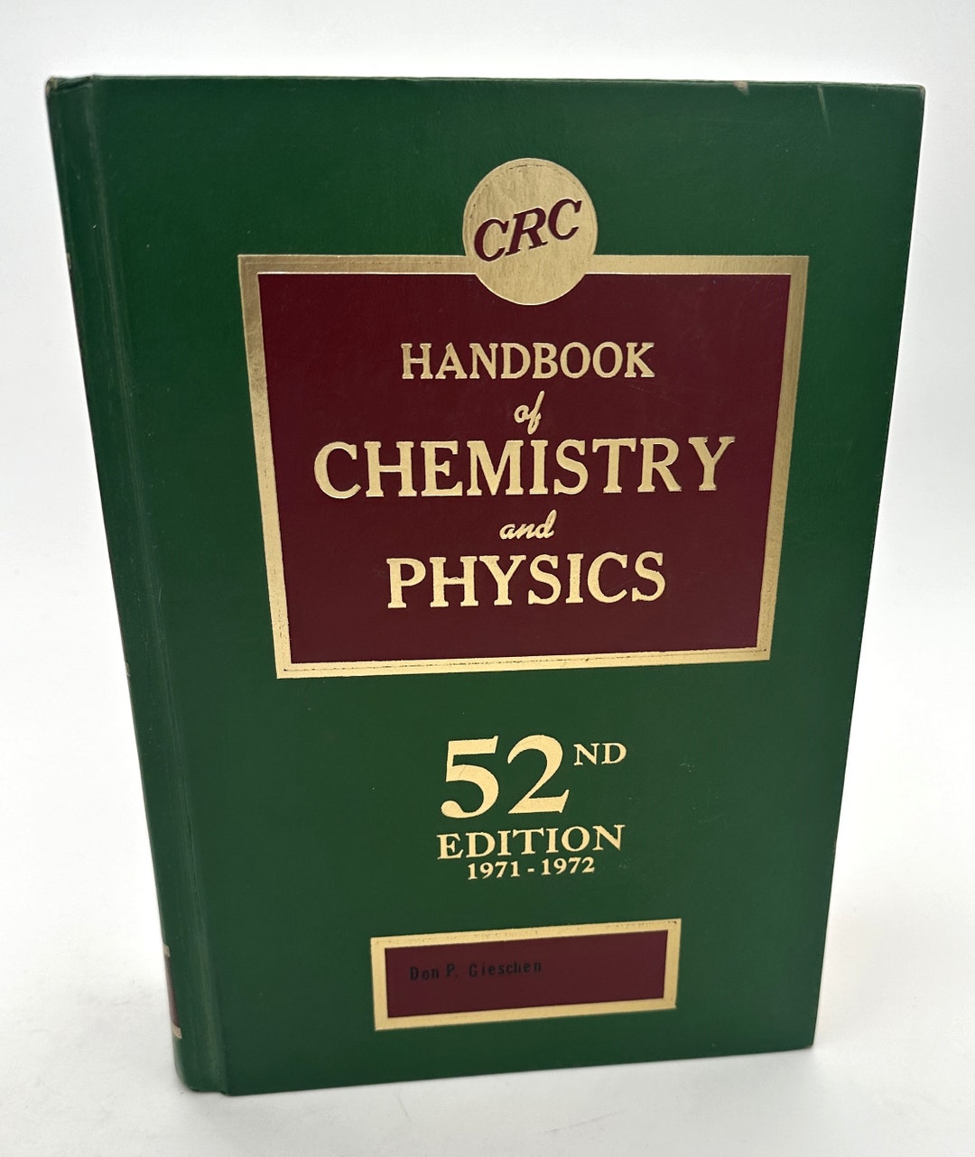CRC Handbook of Chemistry and Physics 52nd Edition Hardcover – 1971 by ...