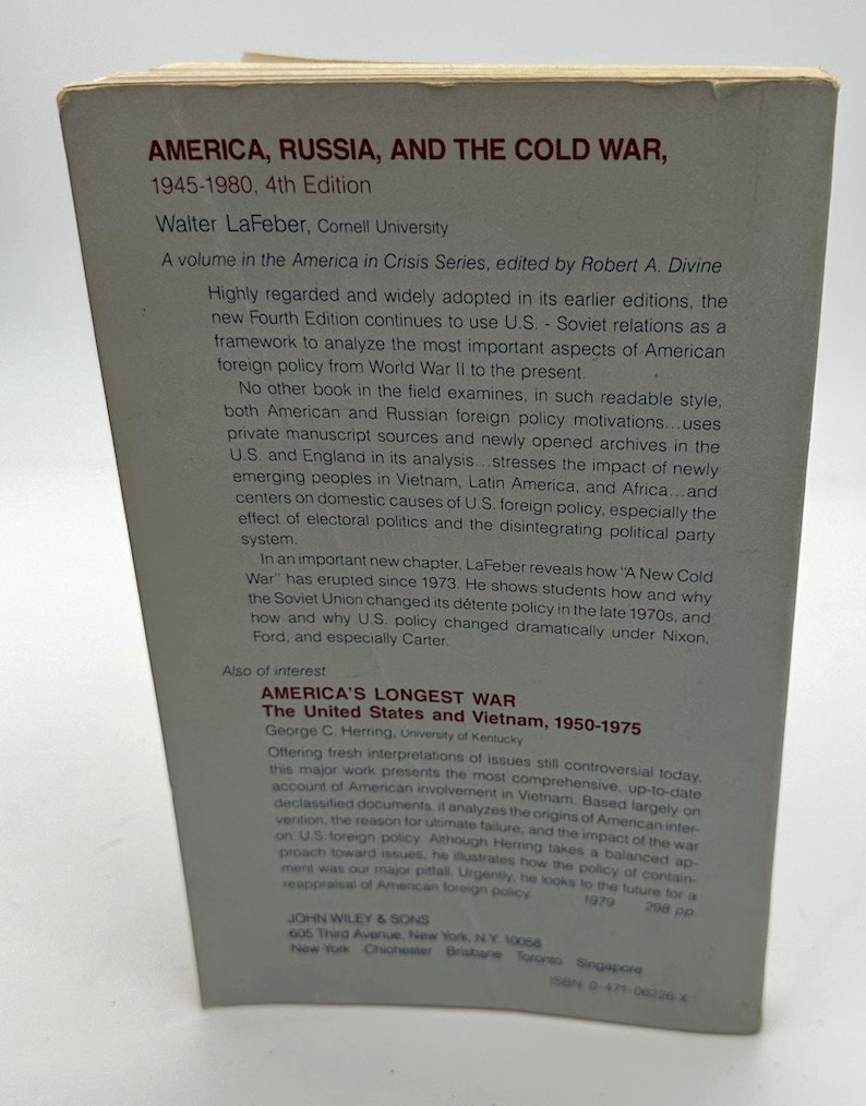 America, Russia, and the Cold War, 1945-1980 Paperback 1980 by Walter ...