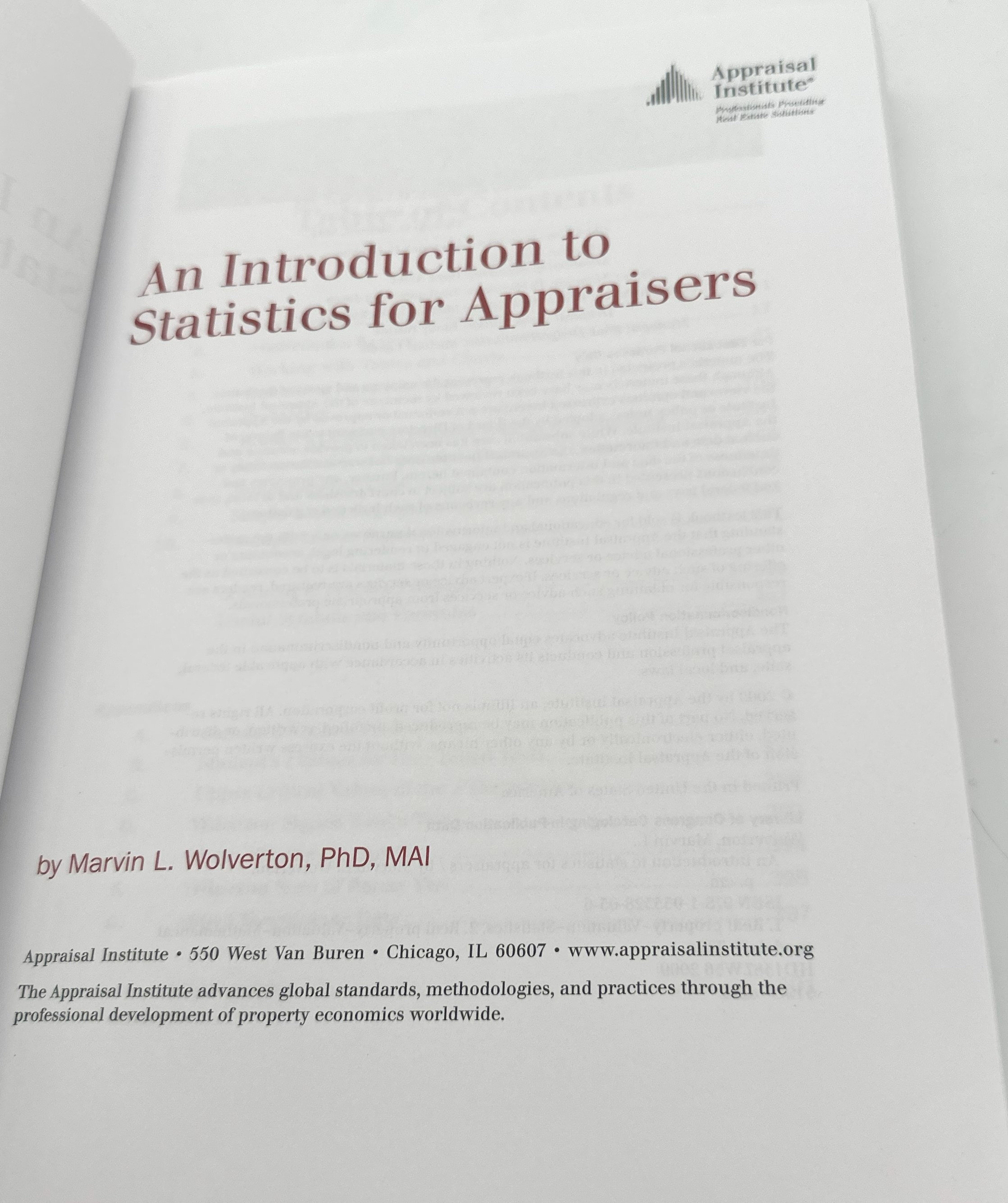 An Introduction to Statistics for Appraisers by Marvin L. - Etsy