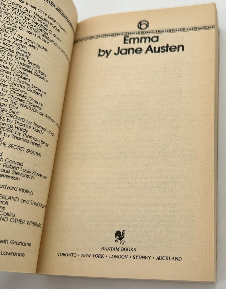 Vintage Emma by Jane Austen 1981 - Etsy