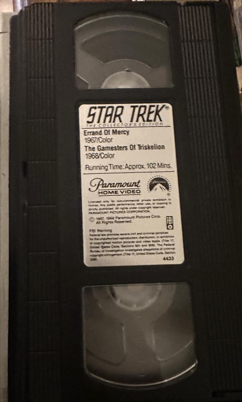 Star Trek VHS Collector's Set: Original Series, 79 Episodes - Etsy