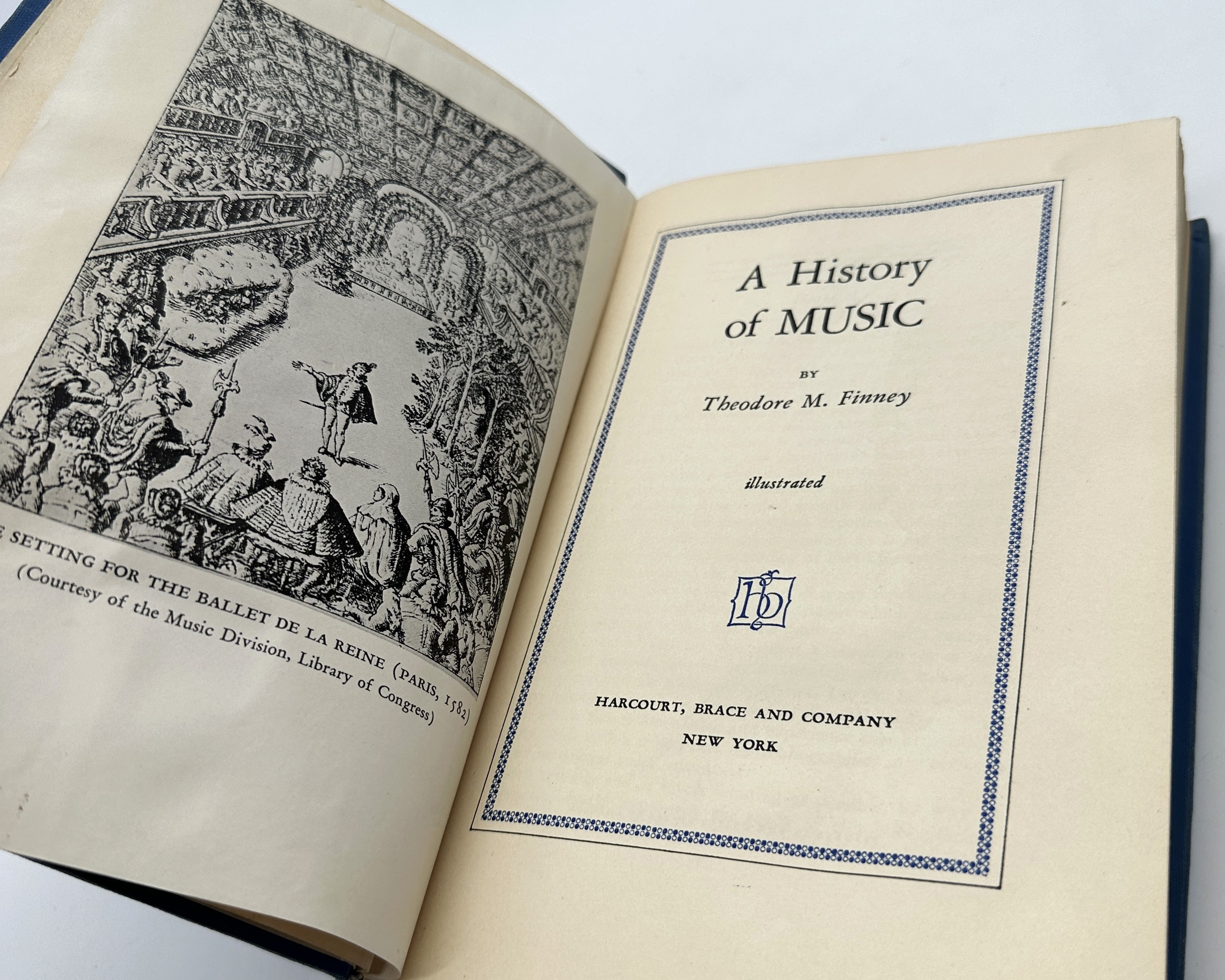 A History of Music. Illustrated. Hardcover 1935 by Theodore M. Finney ...