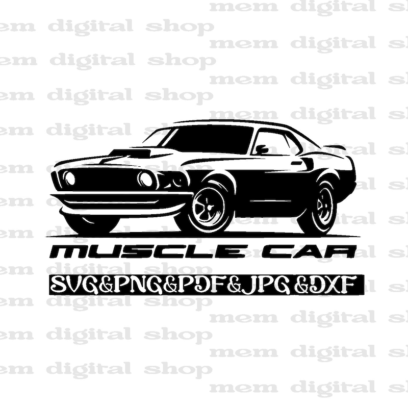 Muscle Car Print - Etsy