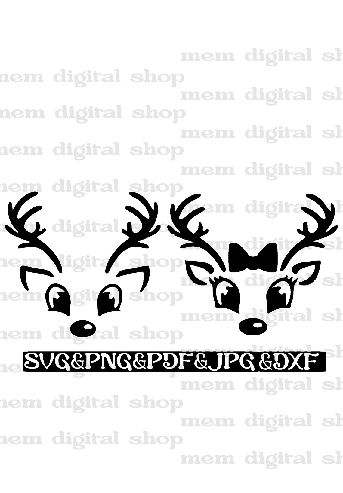 Deer Svg Bundlehunting Svgdeer Pngdeer Head Svgdeer Face - Etsy