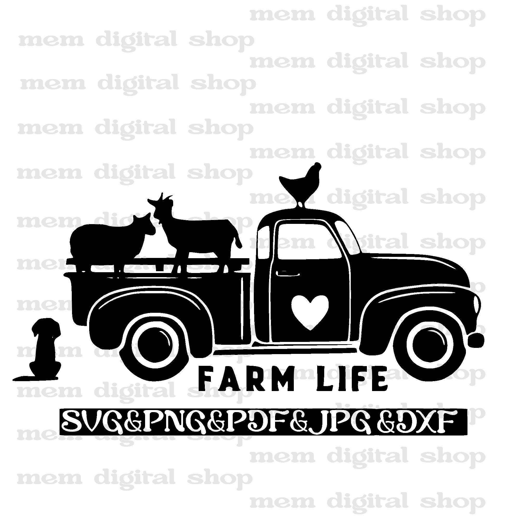 Farm Life Svg,farm Truck Svg,farm Svg,farm Life Png,farm Animal Svg ...