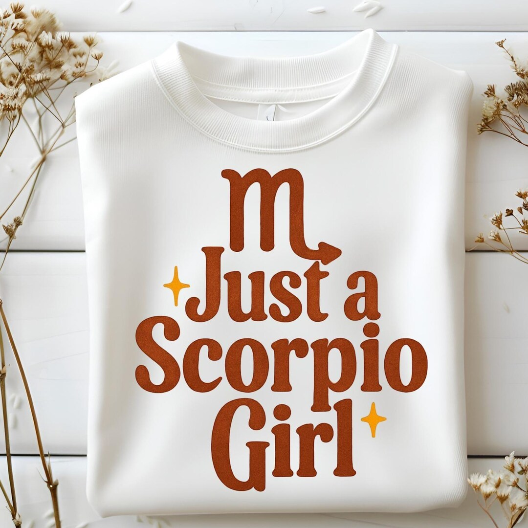 Scorpio Girl Zodiac Sign SVG PNG: Retro Astrology Clipart (digital ...