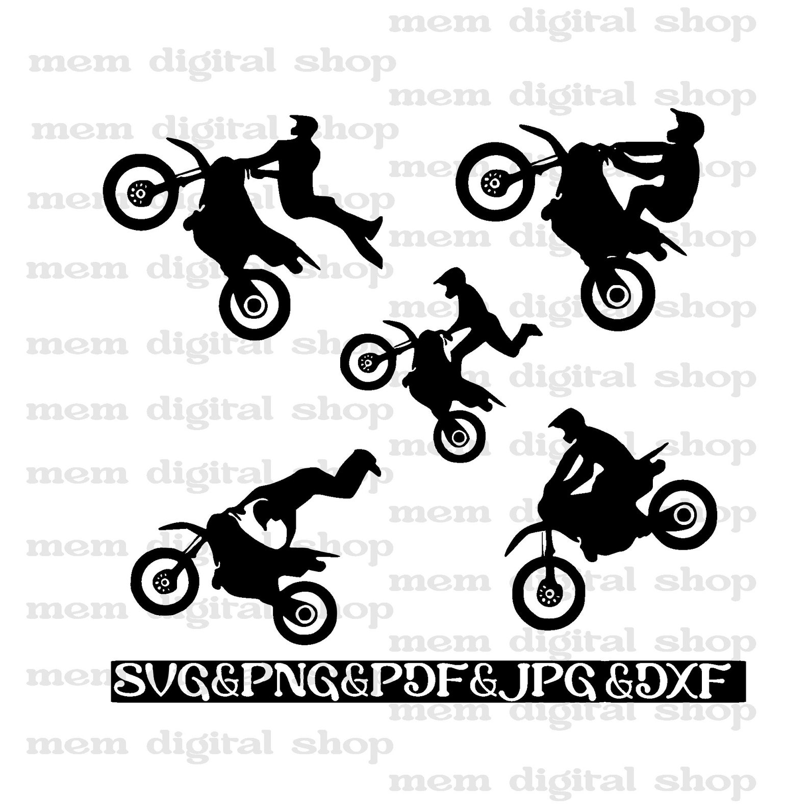 Motocross Rider Svg Bundle,motocross Svg,motorbycle Svg,motocross ...