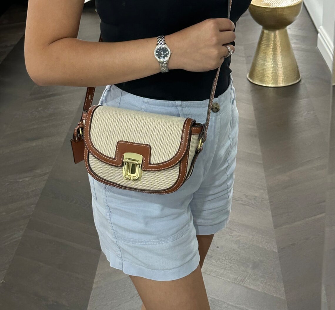 Side Crossbody Bag Canvas - Etsy