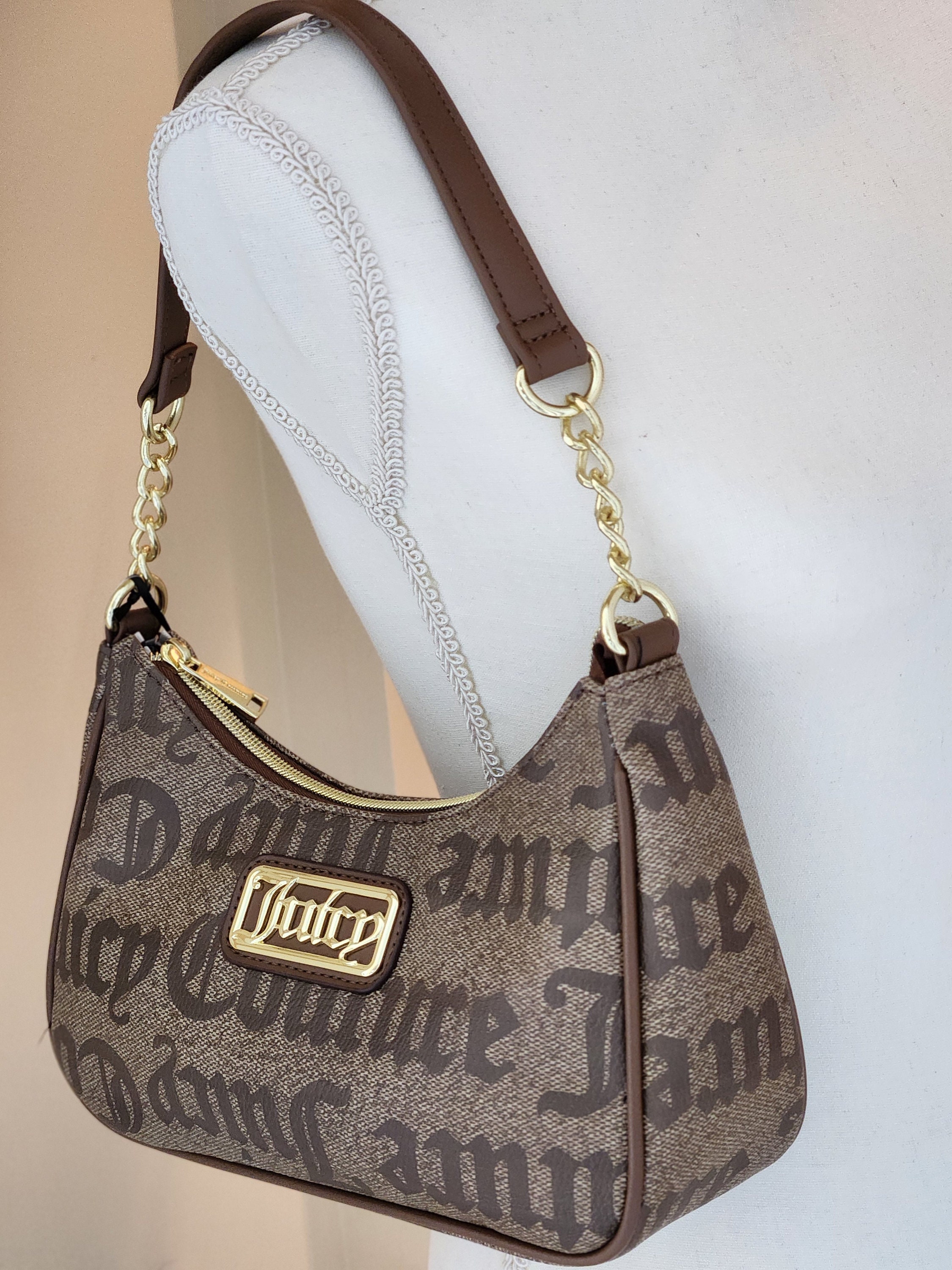 Juicy Couture Chestnut Chino Shoulder Bag Gothic Logo Purse - Etsy
