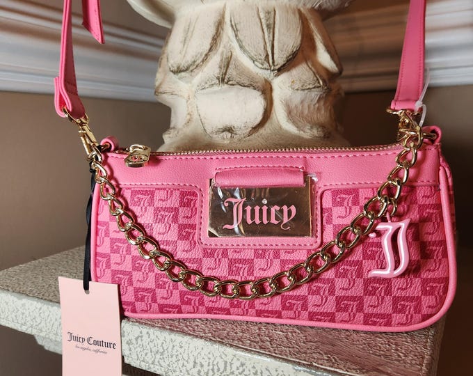 Juicy Couture Pink Lemonade Juicy Crossbody Bag Small Cute Logo Accent ...