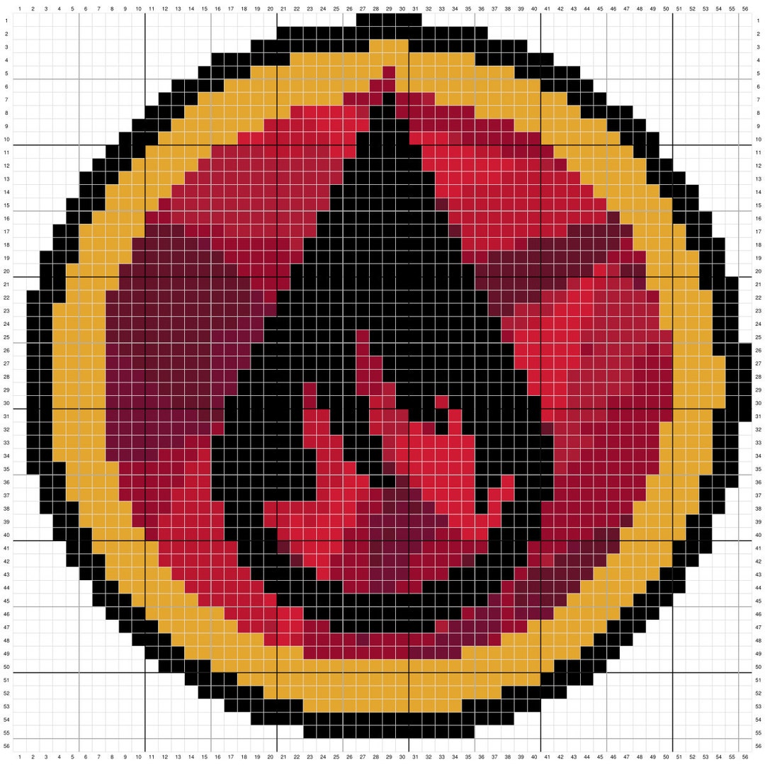 Sorcerer Dnd Emblem Cross Stitch PDF Pattern - Etsy