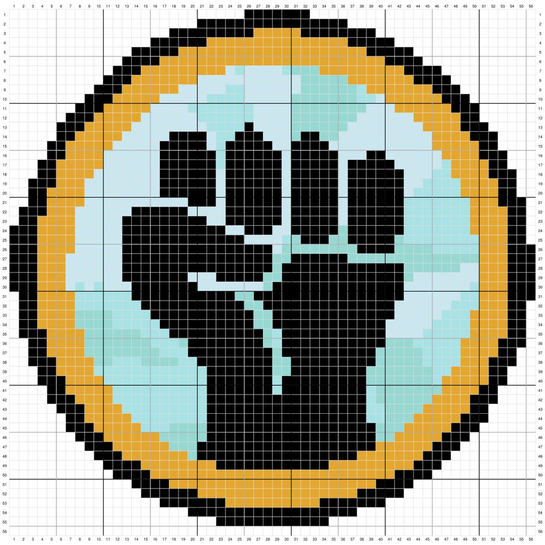Monk Dnd Emblem Cross Stitch PDF Pattern - Etsy