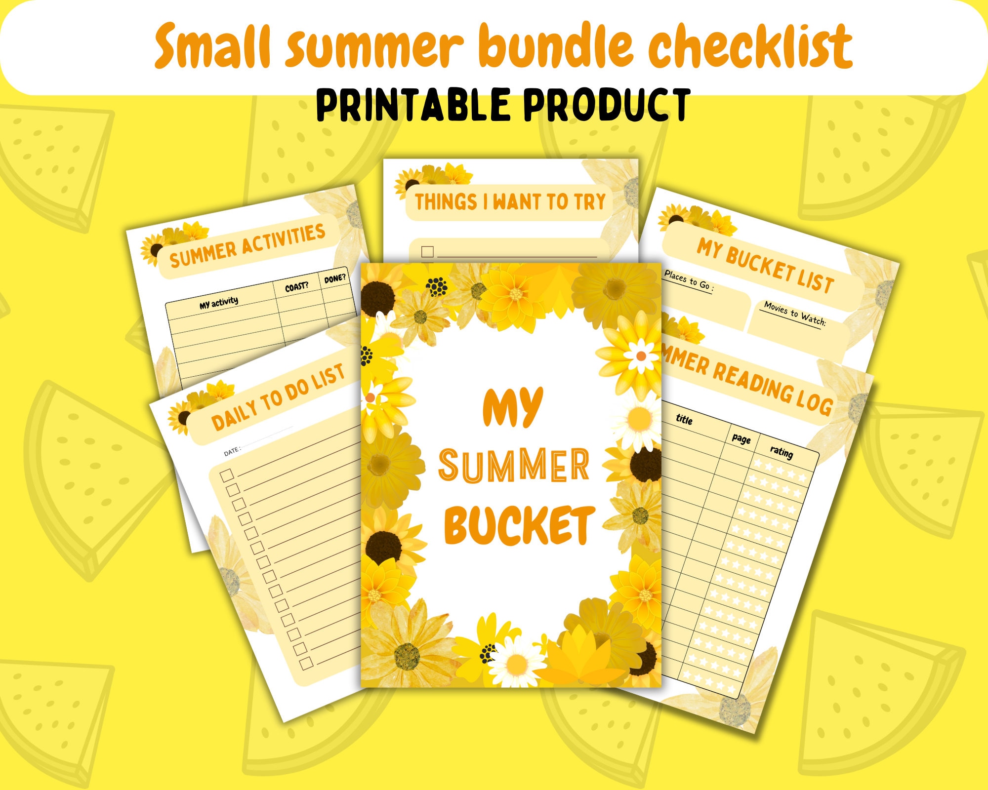 Printable Summer Checklist for Kids, Summer Schedule Checklist 2024 ...
