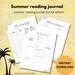 Summer Reading Journal, Summer Reading Log, Summer Reading Bundle ...