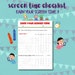 Checklist for Screen Time Chart for Kids Printable Screen Time Tracker ...