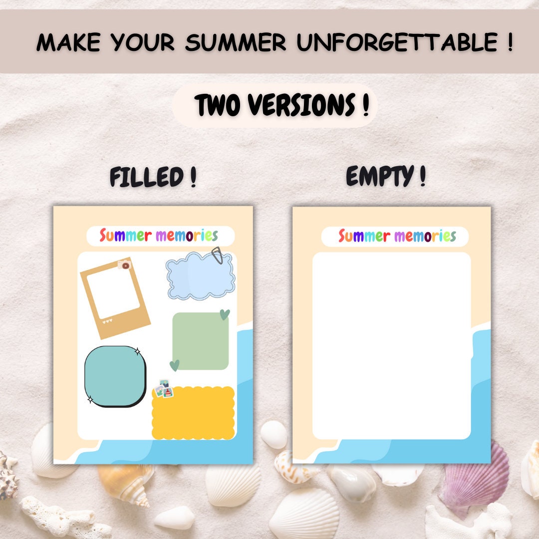 Printable Summer Planner 2025, Summer Kids Bucket List, Summer Chore ...