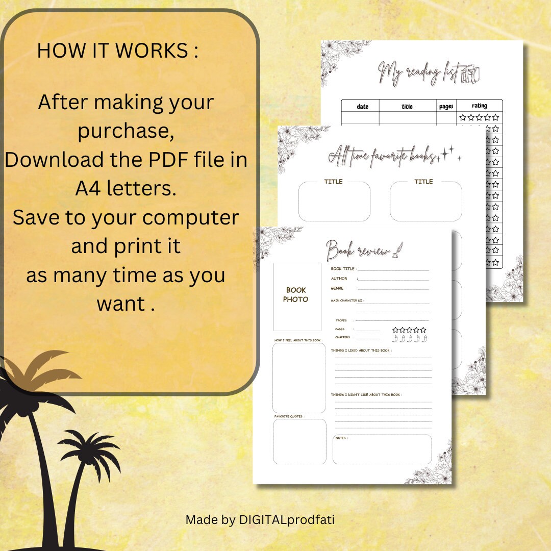 Summer Reading Journal, Summer Reading Log, Summer Reading Bundle ...