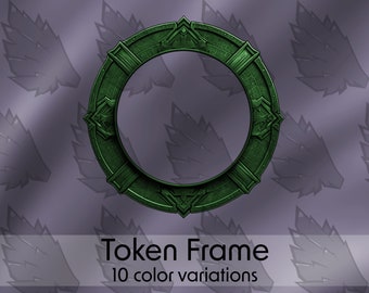 DND Profile Token Frame, 10 Colors. Plants, Druidic, for Roll20 ...