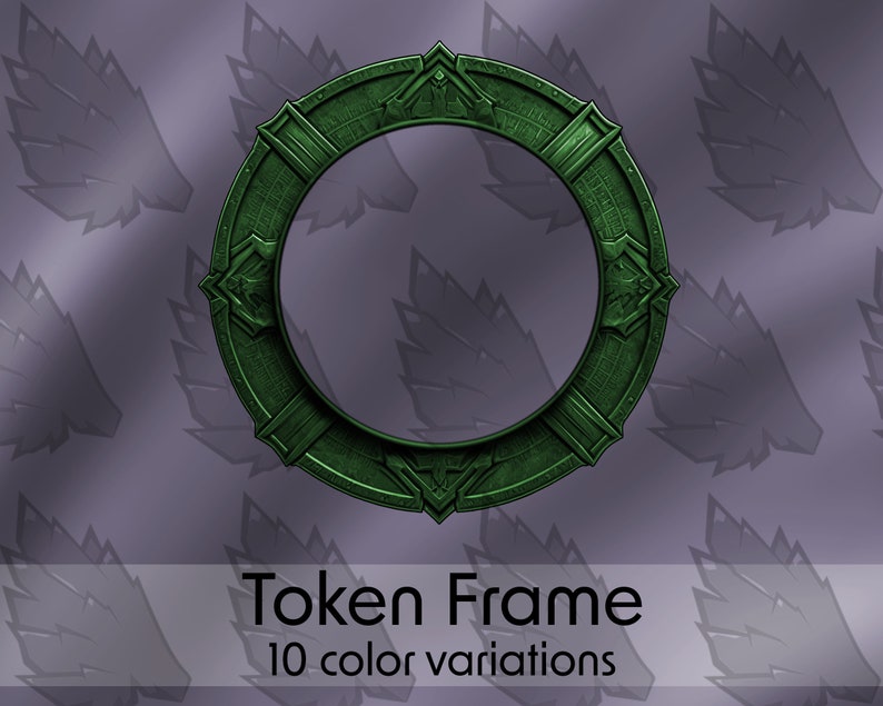 DND Profile Token Frame 10 Colors. Bold Strong Mighty for - Etsy