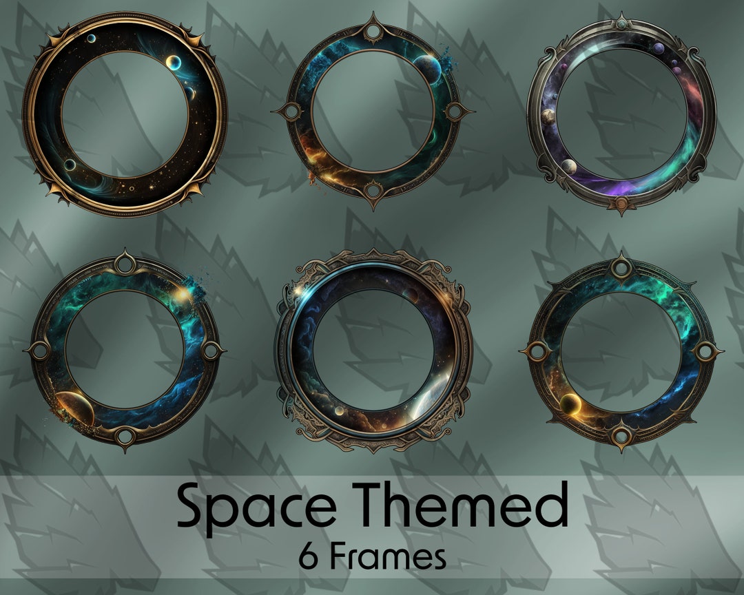 Space Themed - DND / Pathfinder / Token Frame / Token Border / Foundry ...