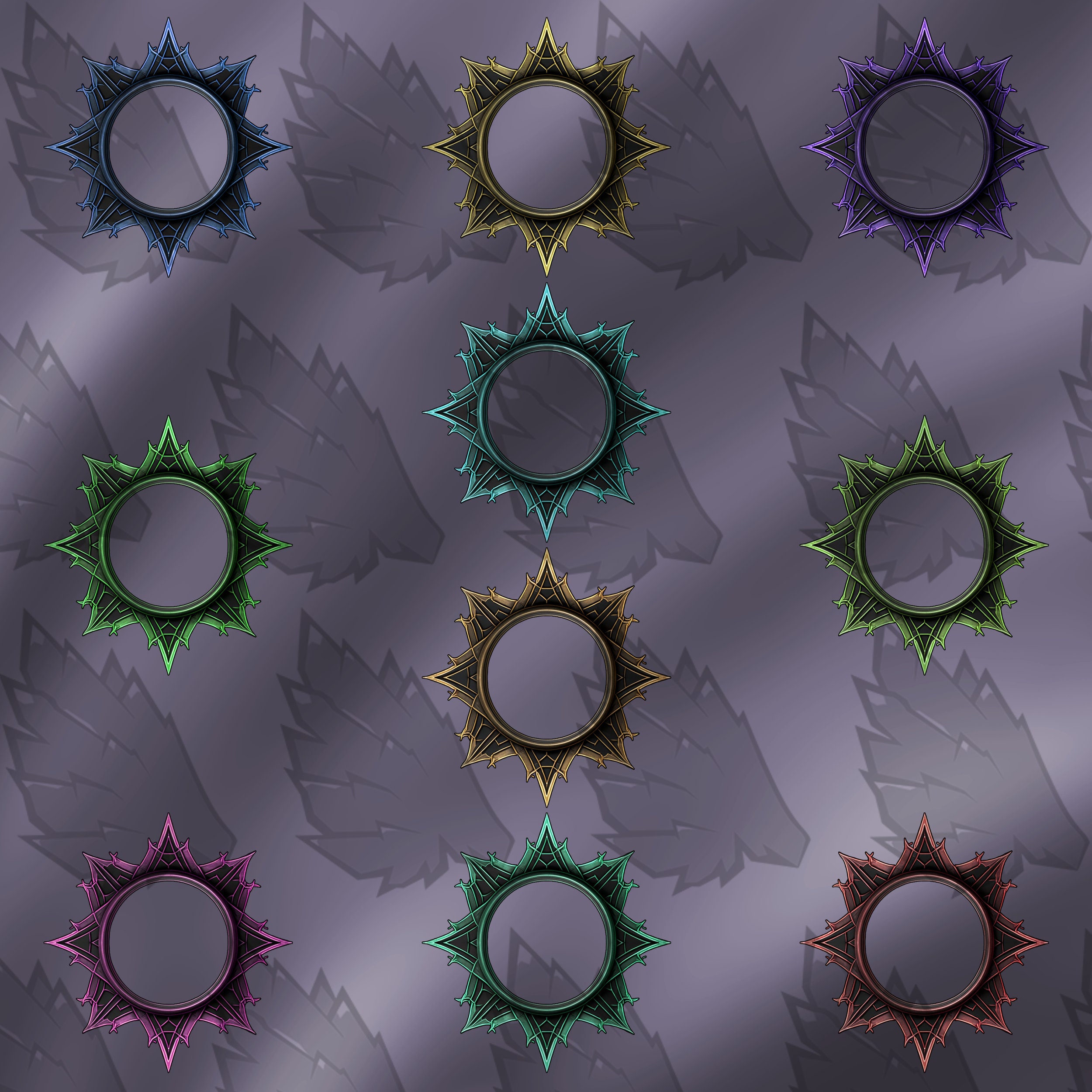 Frame Bundle - DND / Pathfinder / Token Frame / Token Border / Foundry ...