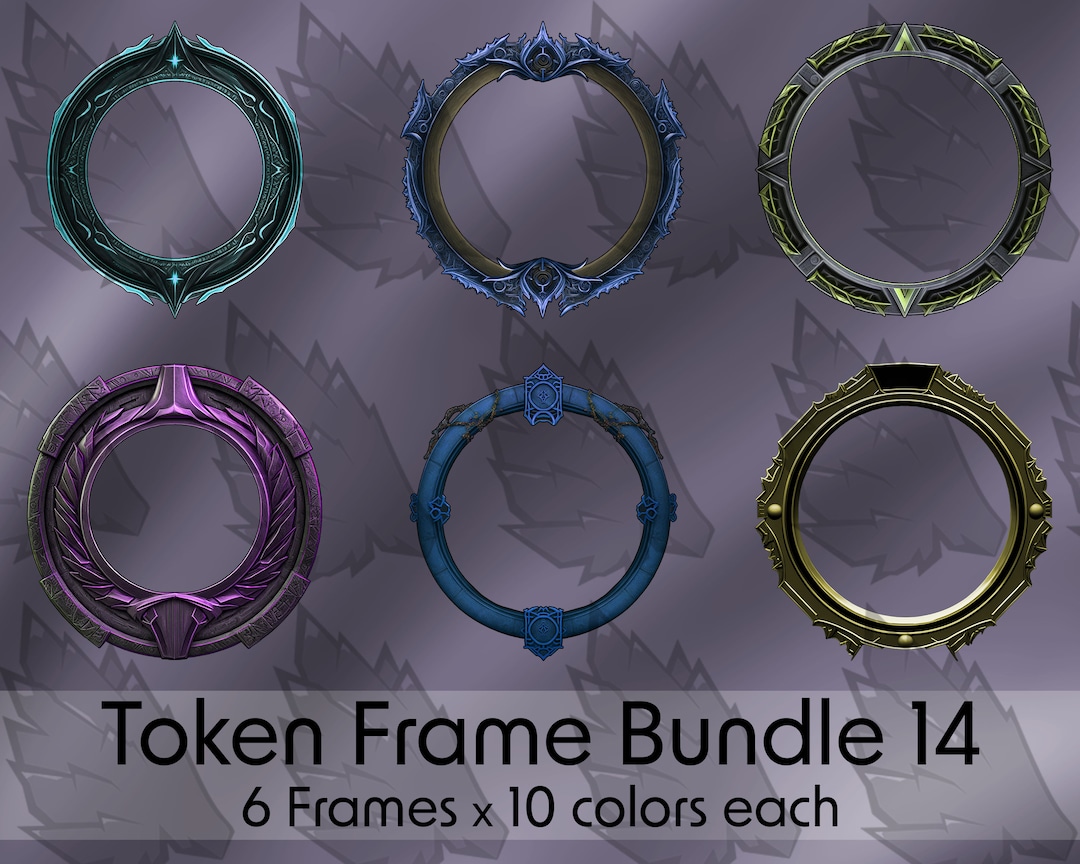 Frame Bundle - DND / Pathfinder / Token Frame / Token Border / Foundry ...