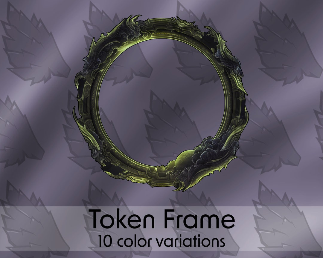 DND Token Frame, Virtual Tabletop Border, 10 Colors (digital Download ...