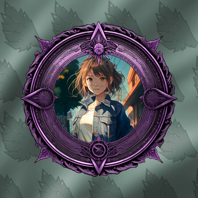 DND Profile Token Frame, 10 Colors. Anime, Pointed, Fancy for Roll20 ...