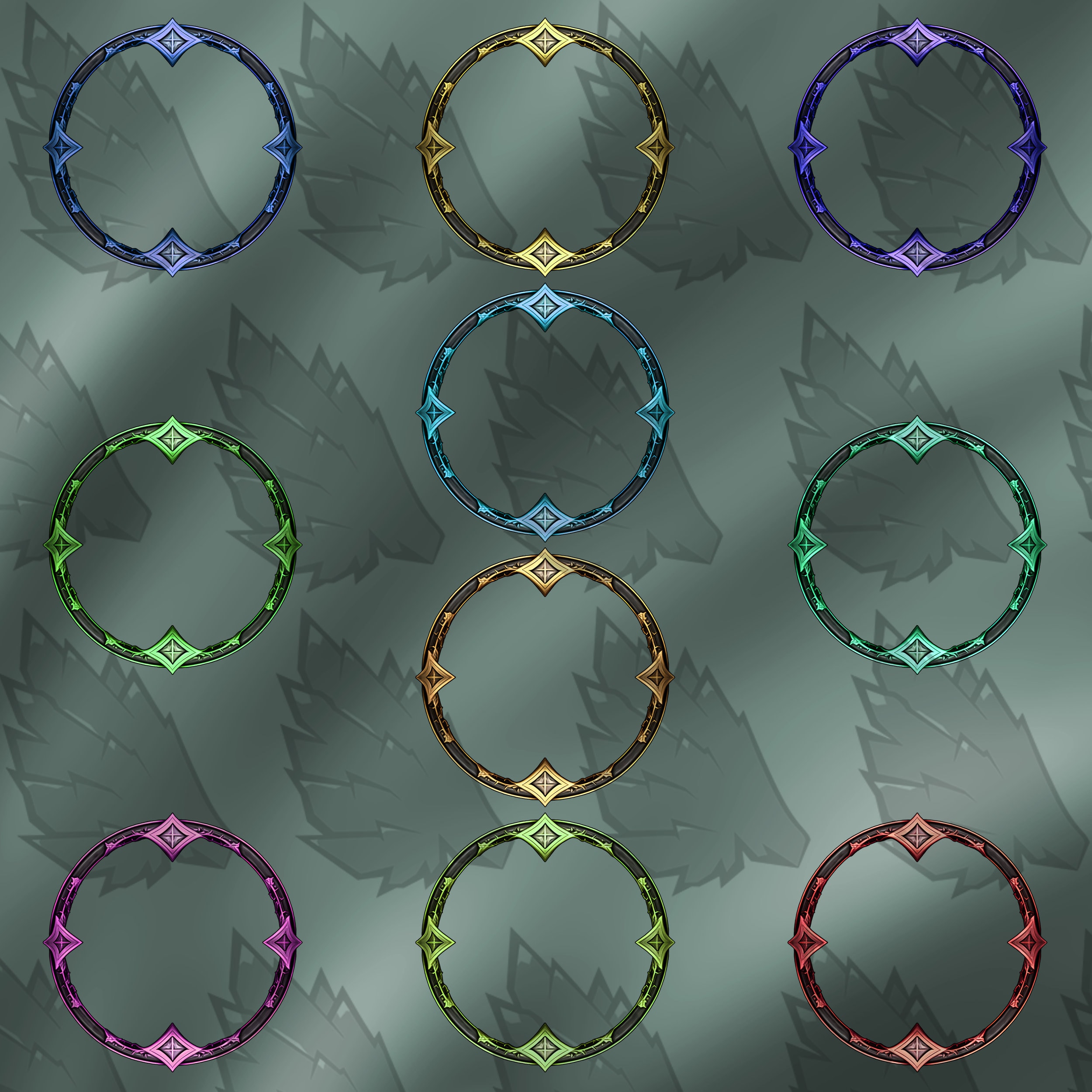 VTT Token Frame Bundle – DND, Pathfinder Profile Frames (digital ...