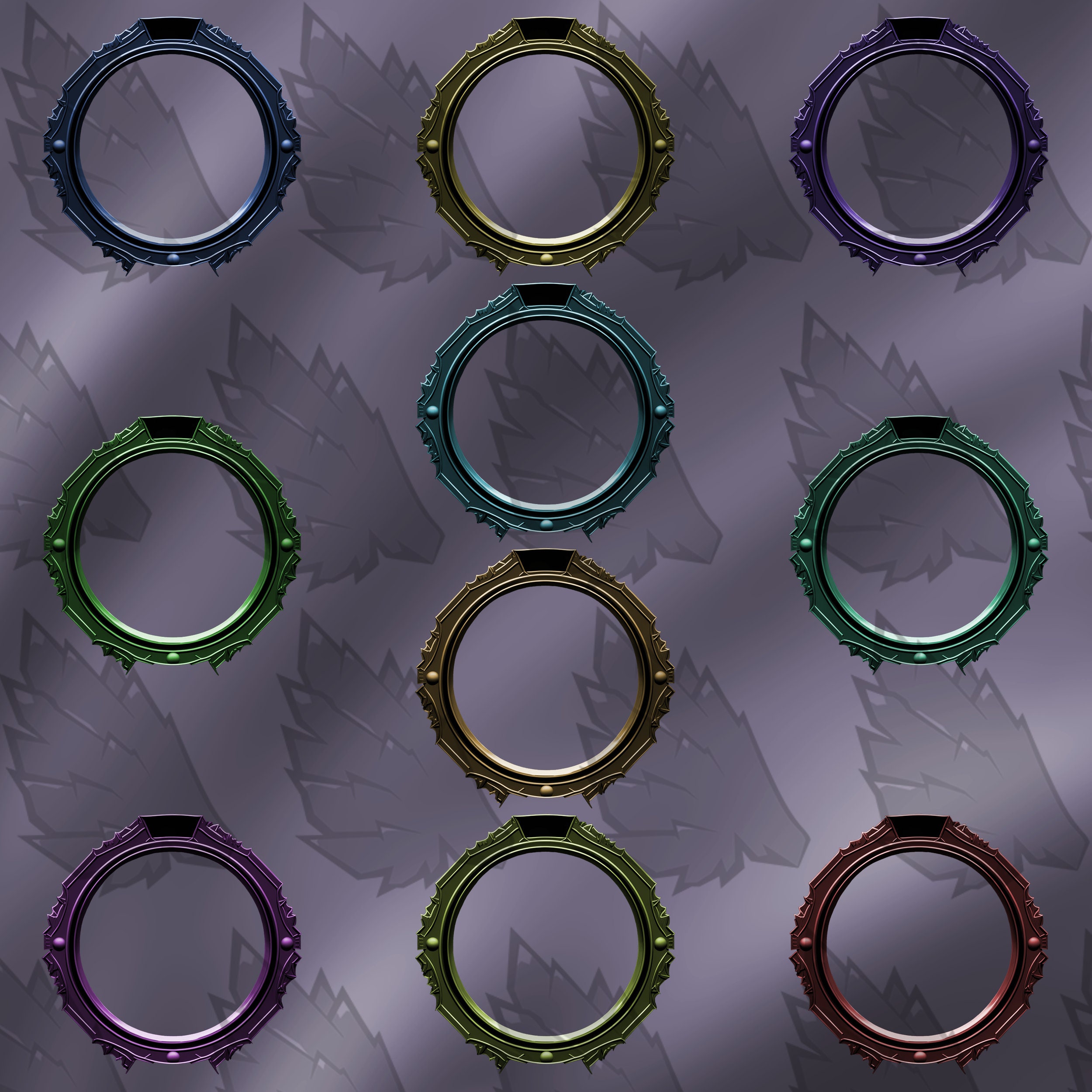 Frame Bundle DND / Pathfinder / Token Frame / Token Border / Foundry ...