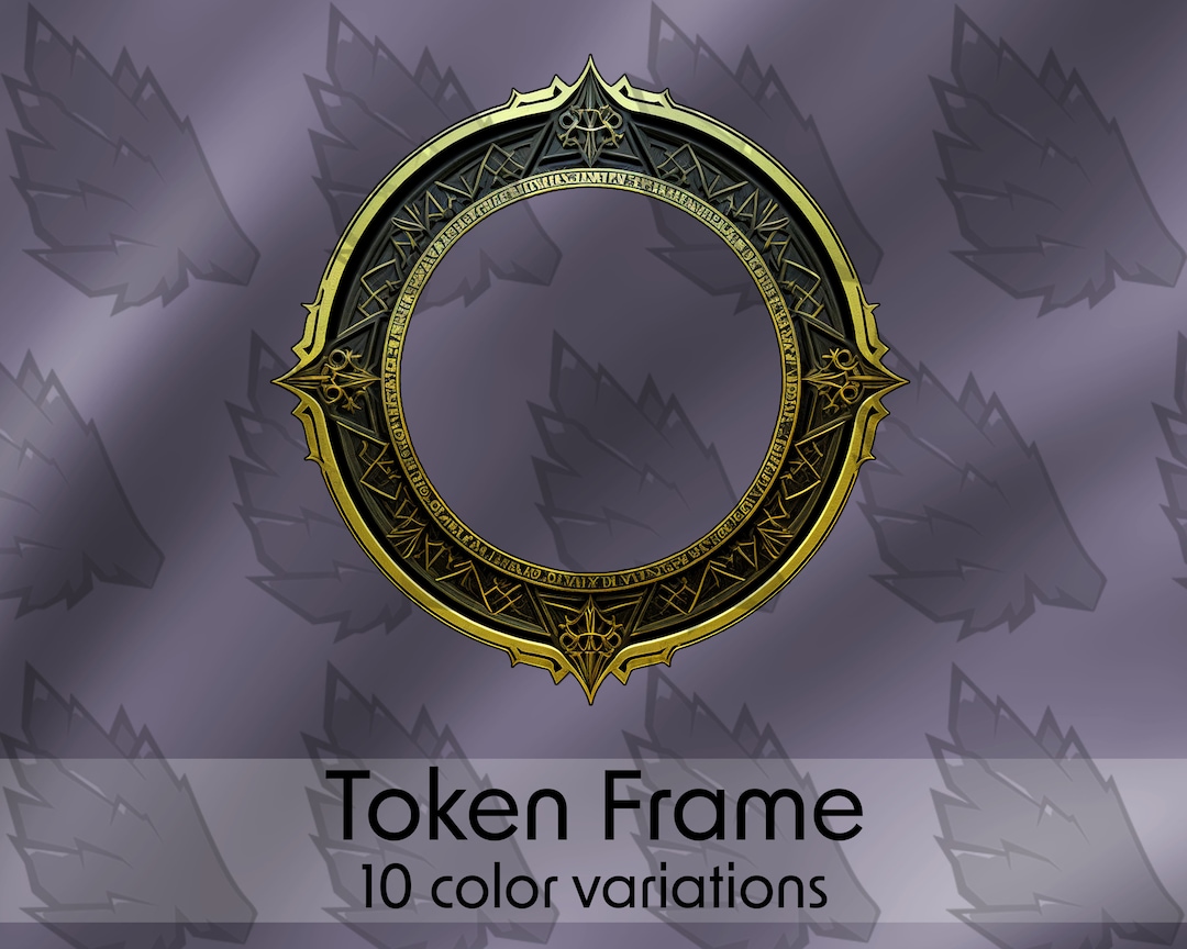 Runed DND Token Frame, Mage Border for VTT (digital Download) - Etsy
