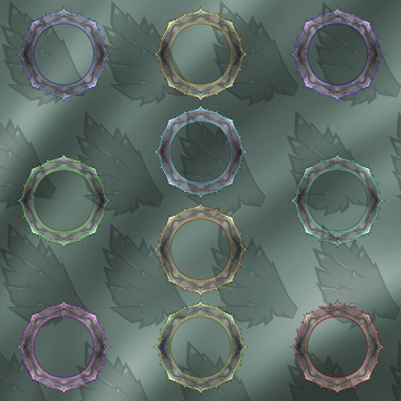 DND Token Frame Bundle – 6 Fantasy Borders for VTT (digital Download ...