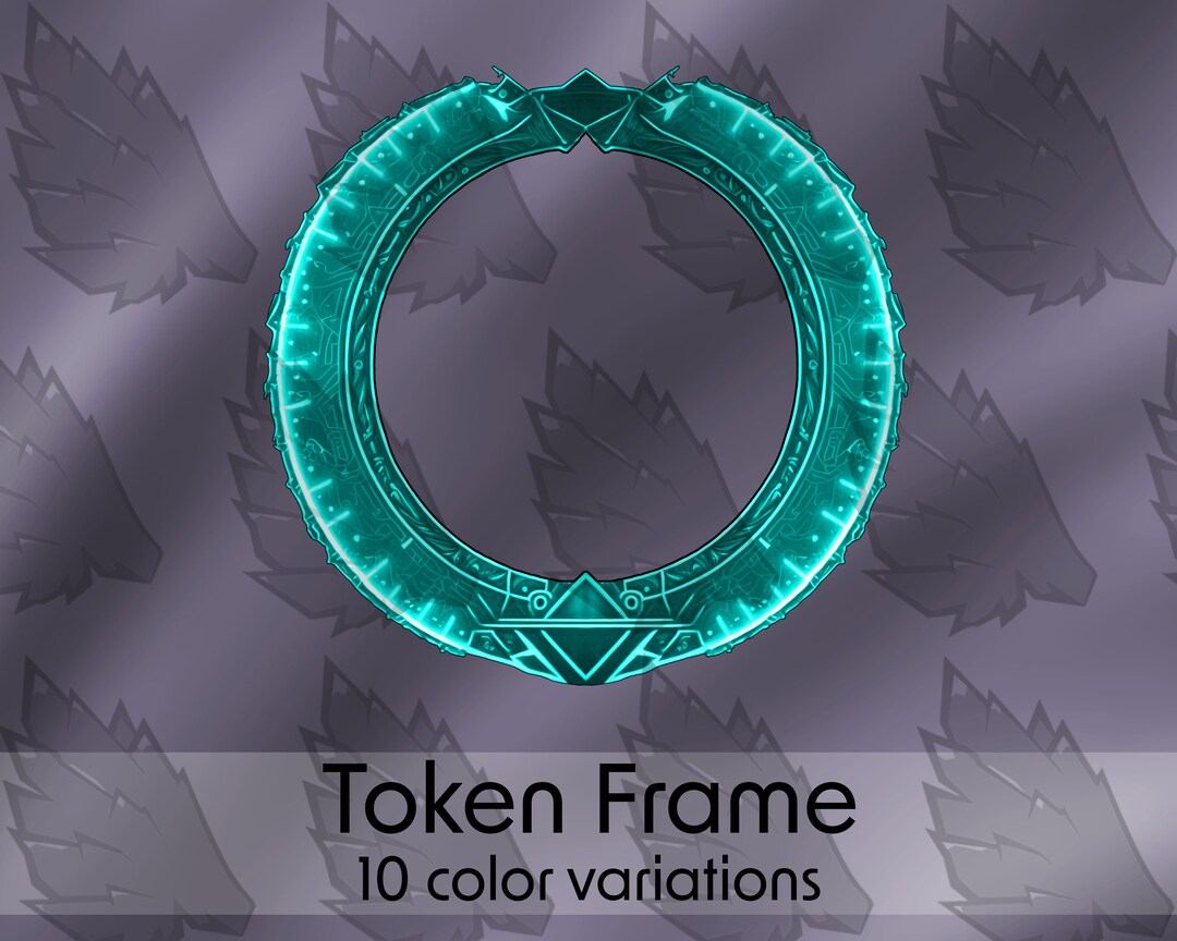 DND Profile Token Frame, 10 Colors. Fantasy, Portal, for Roll20 ...