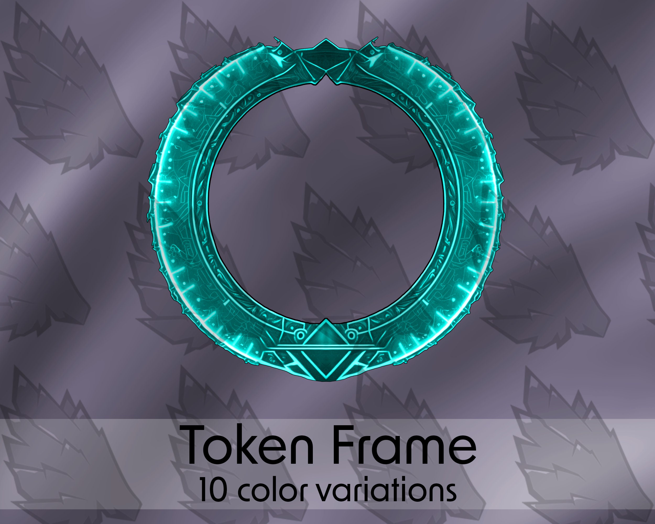Fantasy Portal Token Frame, 10 Colors (digital Download) - Etsy