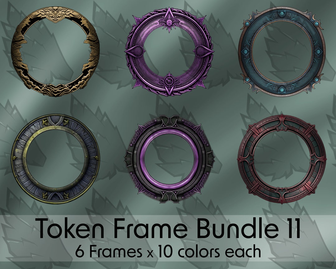 Frame Bundle - DND / Pathfinder / Token Frame / Token Border / Foundry ...