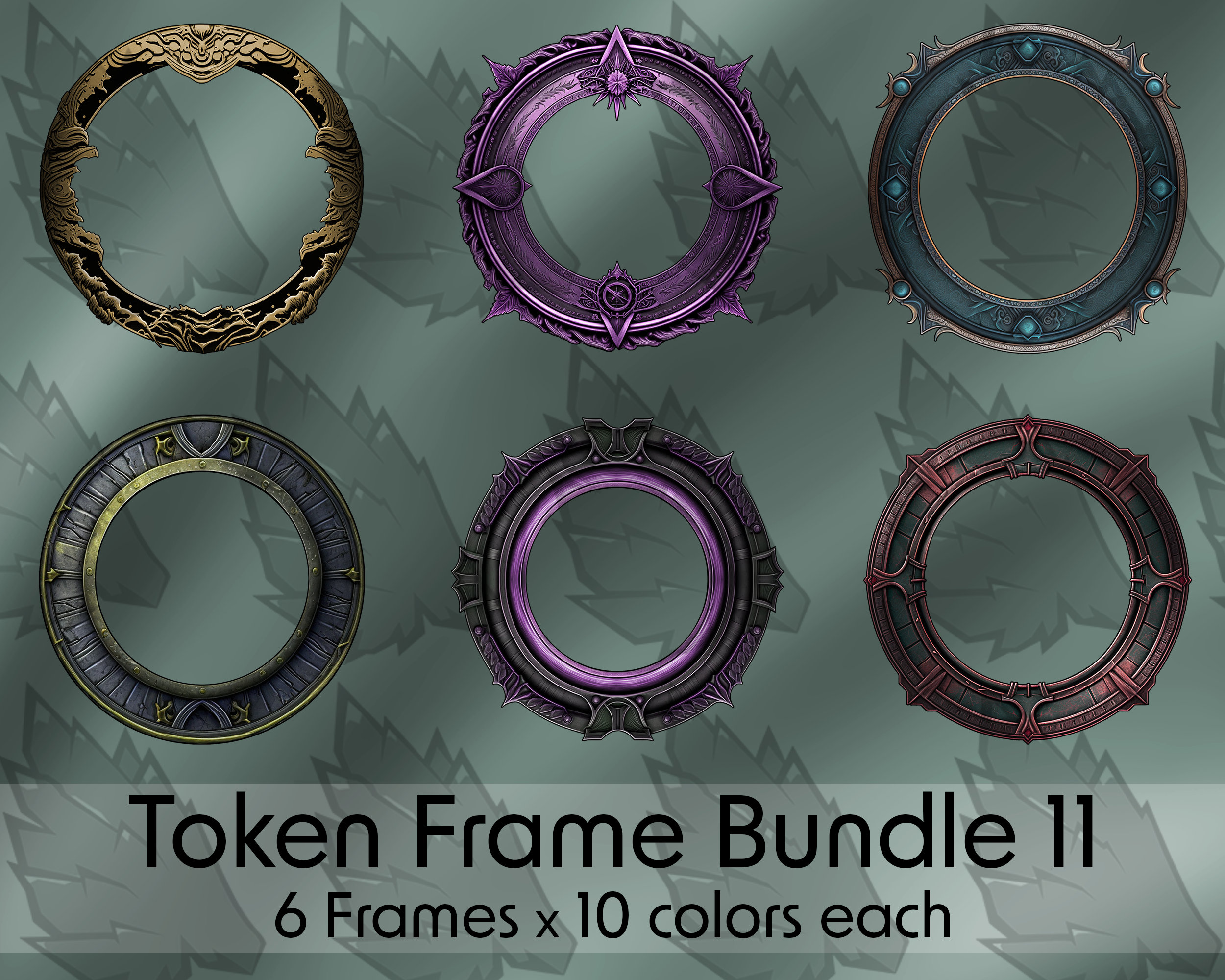 Frame Bundle DND / Pathfinder / Token Frame / Token Border / Foundry ...
