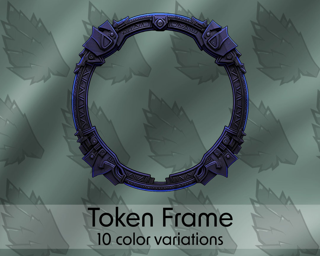Custom Token Frame – 10 Colors, TTRPG Digital Border (PSD & PNG) - Etsy